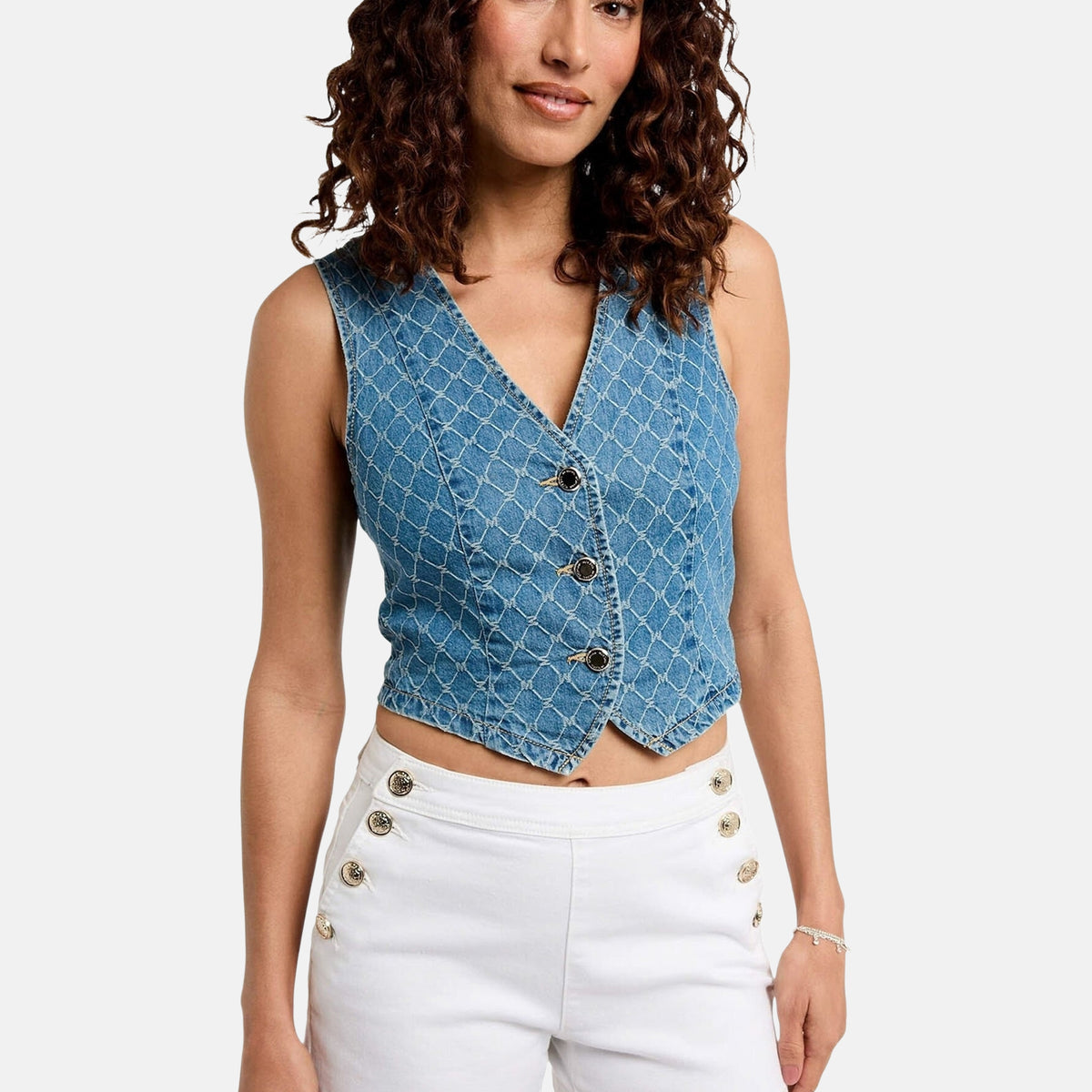 Blazer - mid blue denim - Morgan de Toi - PointCarré